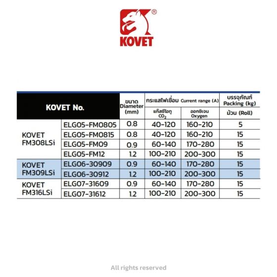 Welding Wire for Stainless steel FM308LSi | kovet.com