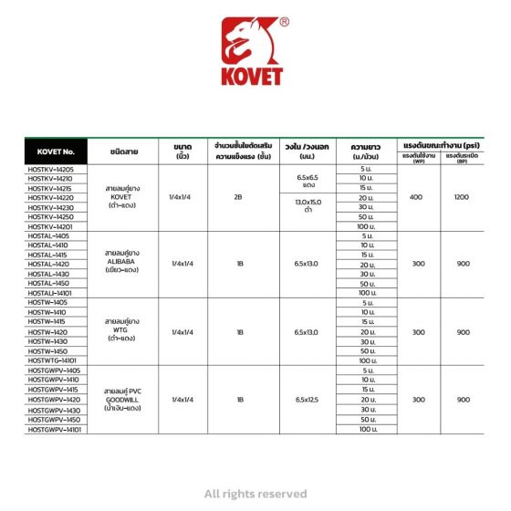 สายลม-แก๊สคู่ยาง KOVET | Kovet.com