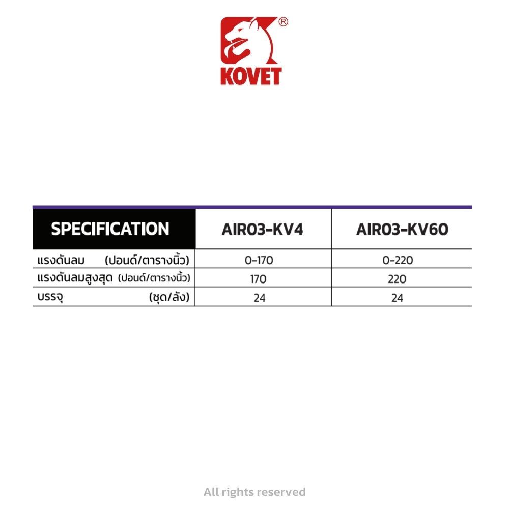 ปืนอัดลมยางรถยนต์ KOVET รุ่น KV-60 | Kovet.com
