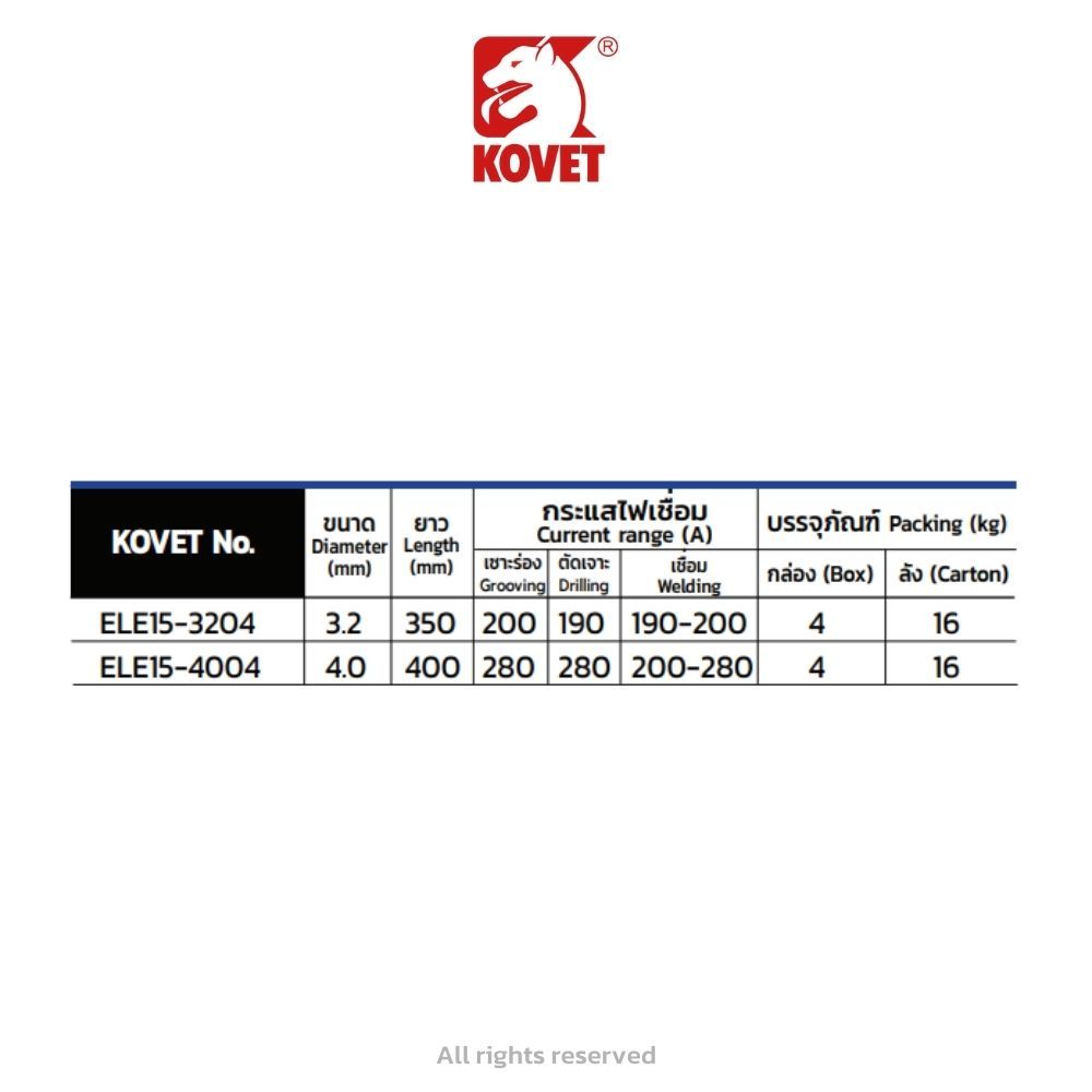 Welding Electrode for gouging grooving KOVET-6 | kovet.com